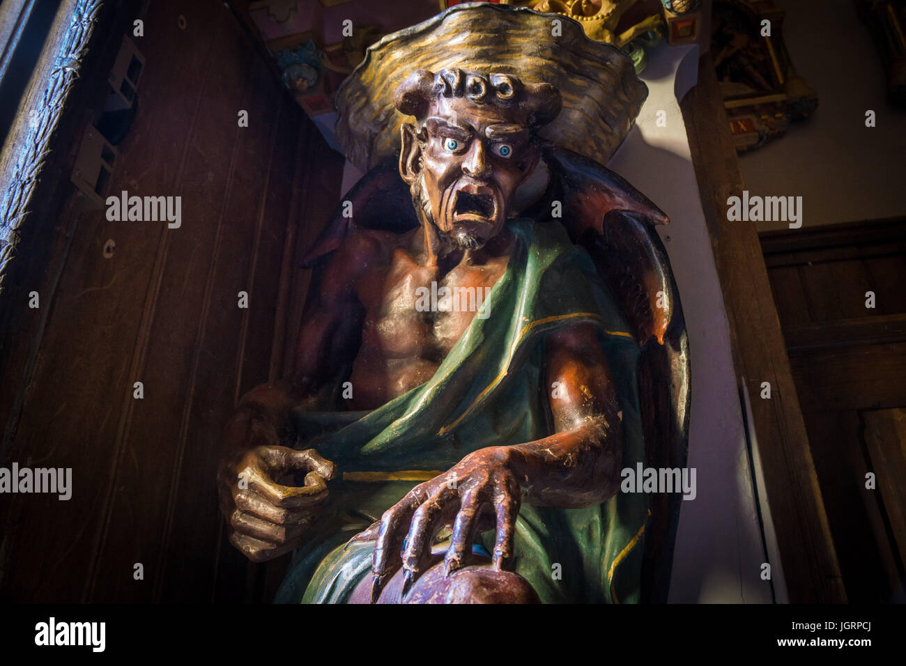 The Devil statue in the church which featured in Dan Brown's The Da ...