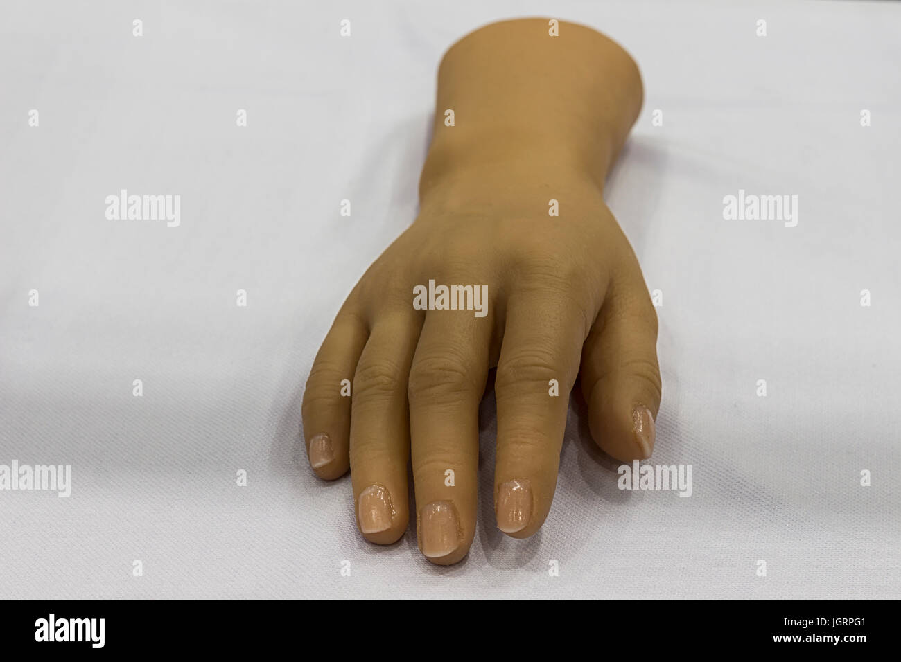 artificial arms on white background ; Selective Focus Stock Photo - Alamy