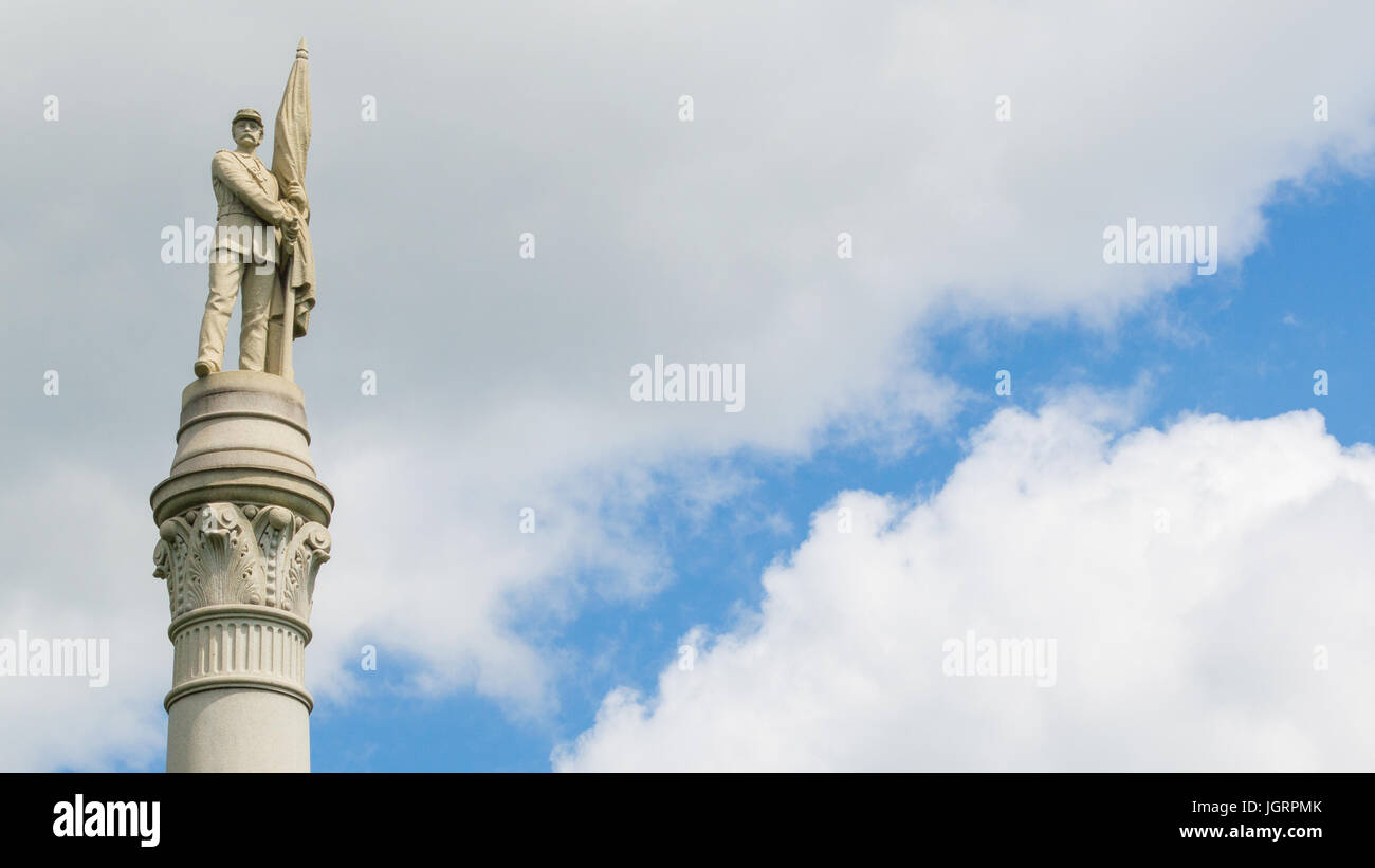 Civil War memorial statue in Massachusetts Stock Photo - Alamy