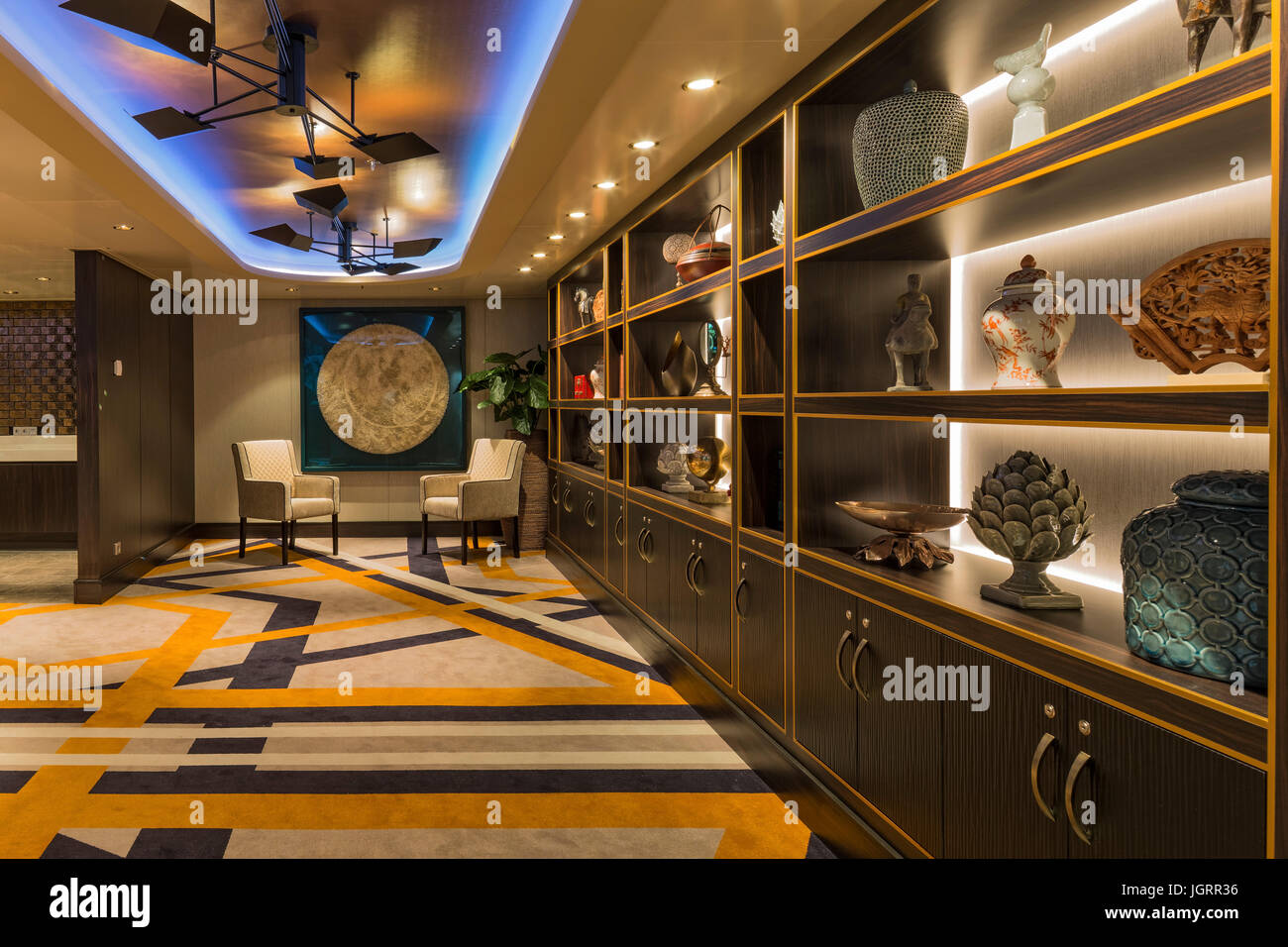 VIP lounge. Genting Dream Cruise Ship, NA, China. Architect: SMC Design ...