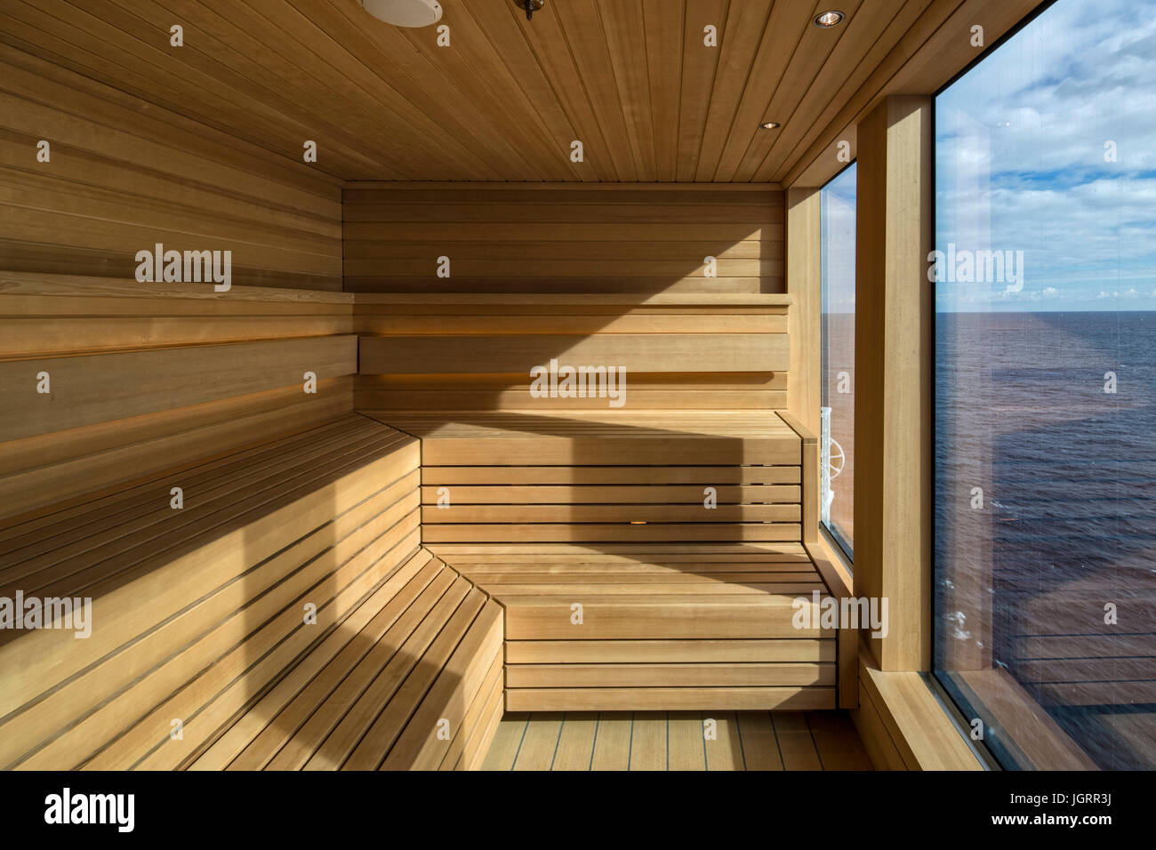 Sauna. Genting Dream Cruise Ship, NA, China. Architect: SMC Design ...