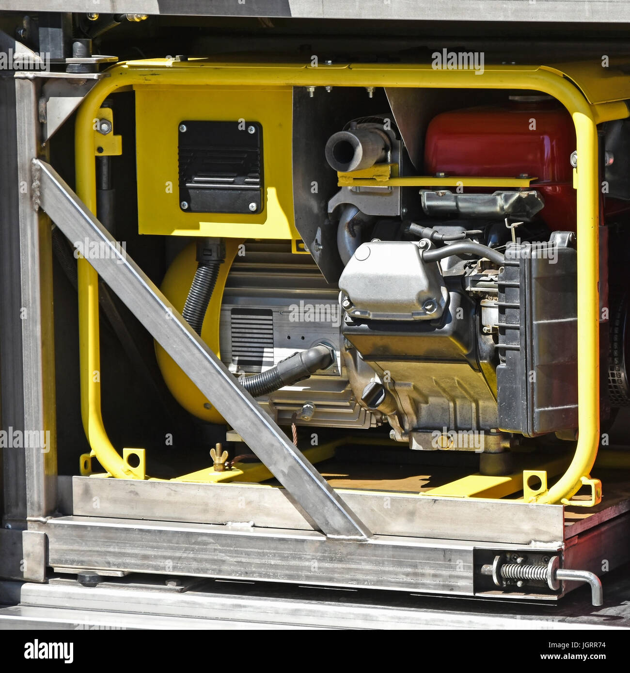 Water pump of the fire engine Stock Photo - Alamy