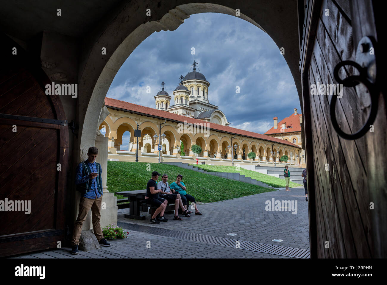 Coronation Cathedral of Holy Trinity seen from Fourth Gate of Alba ...