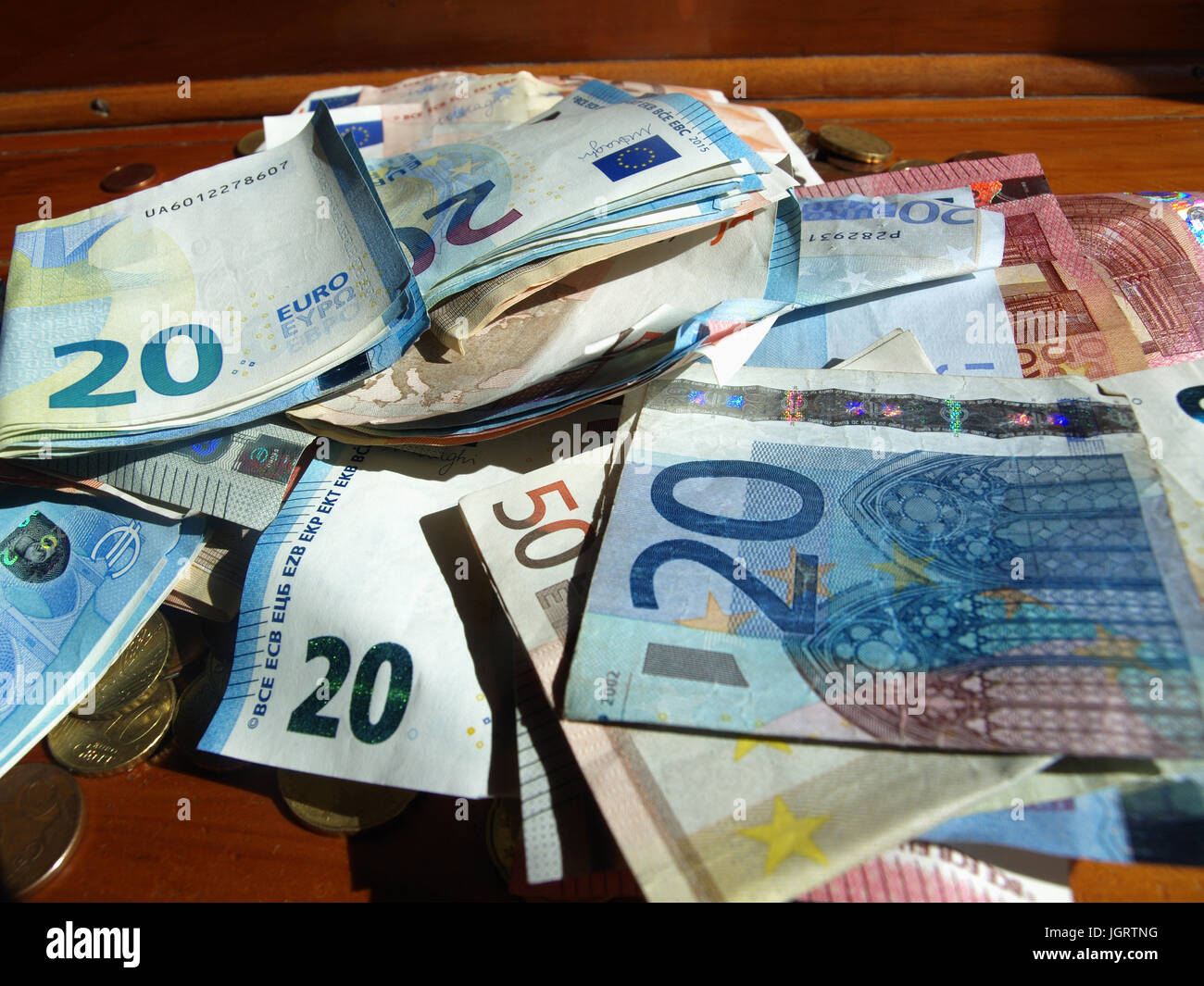Pile of euro notes Stock Photo - Alamy