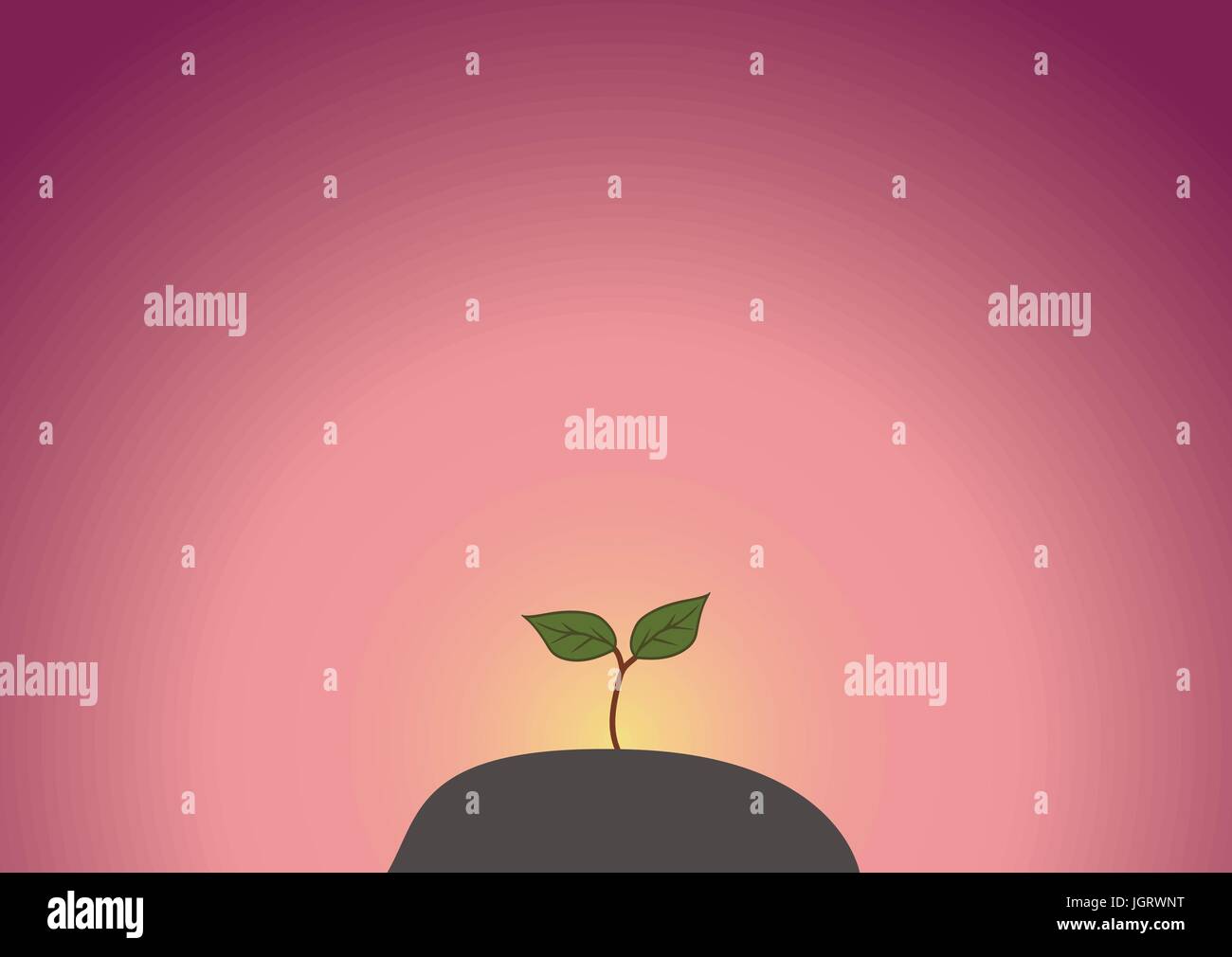 Sprout wallpaper Stock Vector Images - Alamy