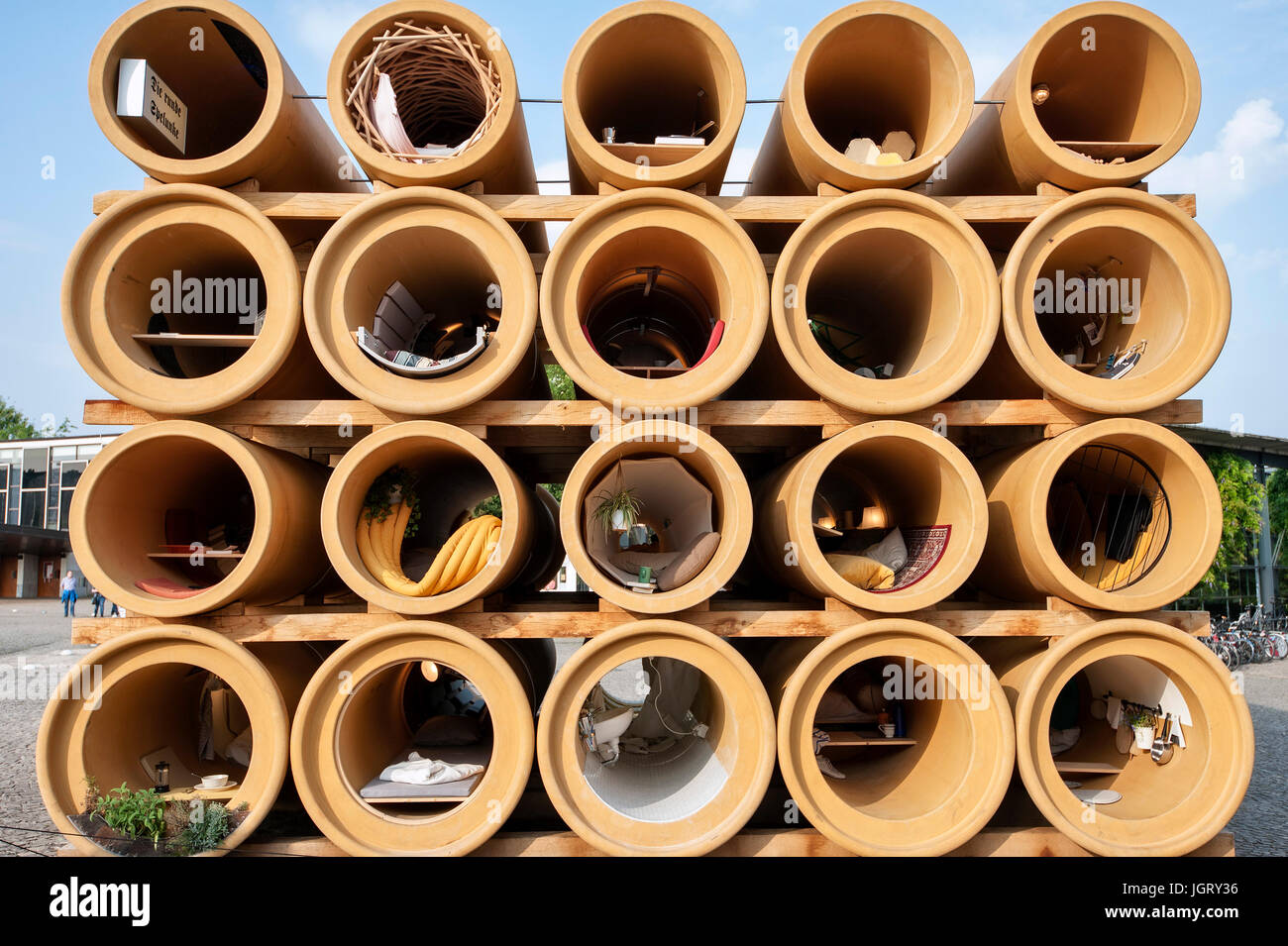 Documenta 14 in Kassel: Tubular Installation, When we were exhaling ...