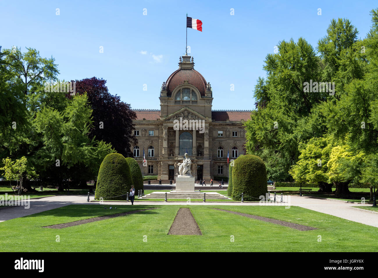 The Palais du Rhin in the city of Strasbourg in the Alsace region of ...