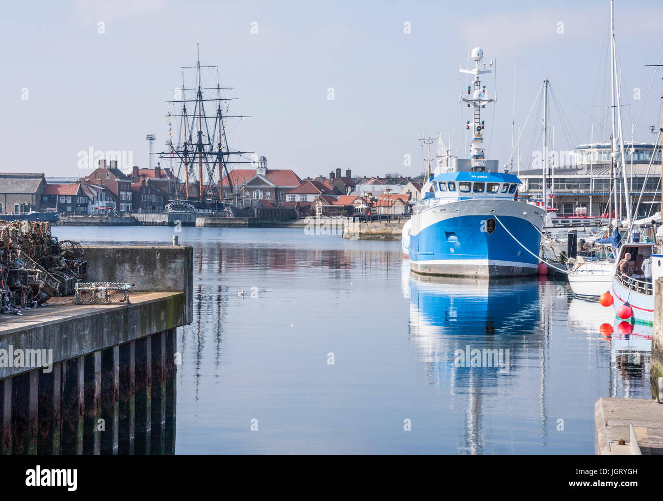 The boat marina at Hartlepool,England,UK Stock Photo - Alamy