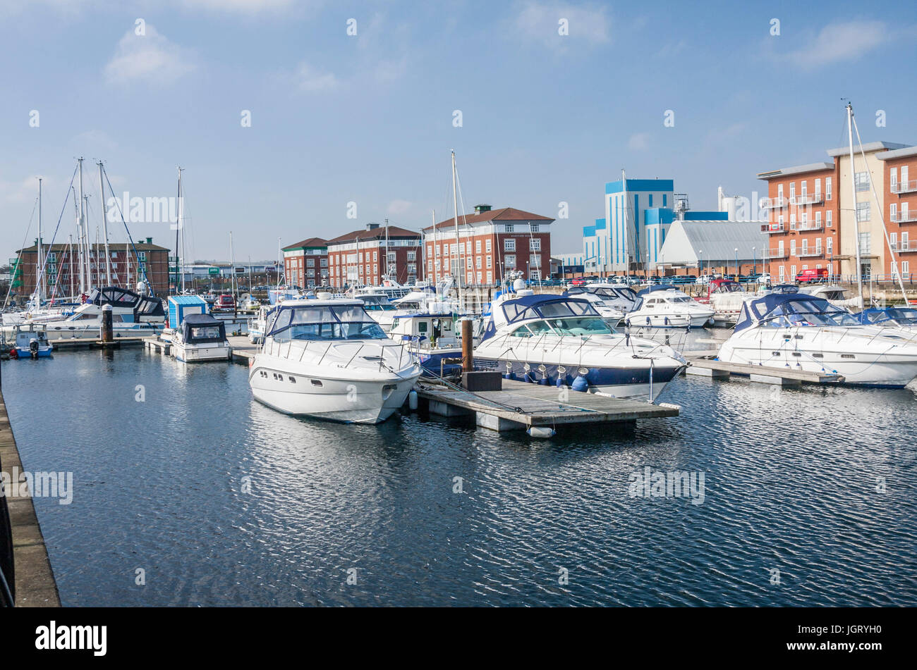 The boat marina at Hartlepool,England,UK Stock Photo - Alamy