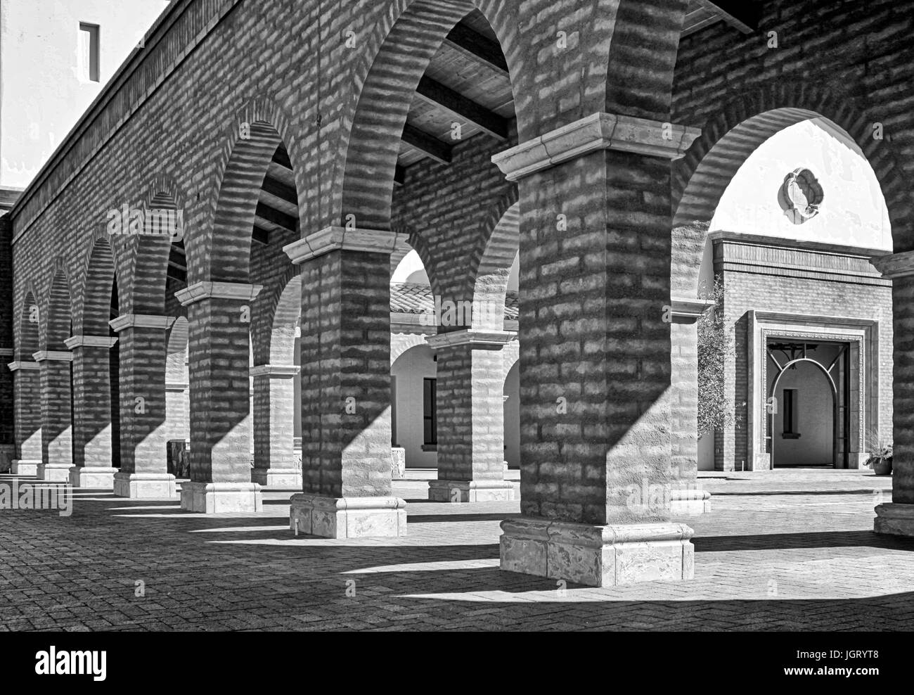 North Arches, Corpus Christi Catholic Church, Tucson, Arizona Stock ...