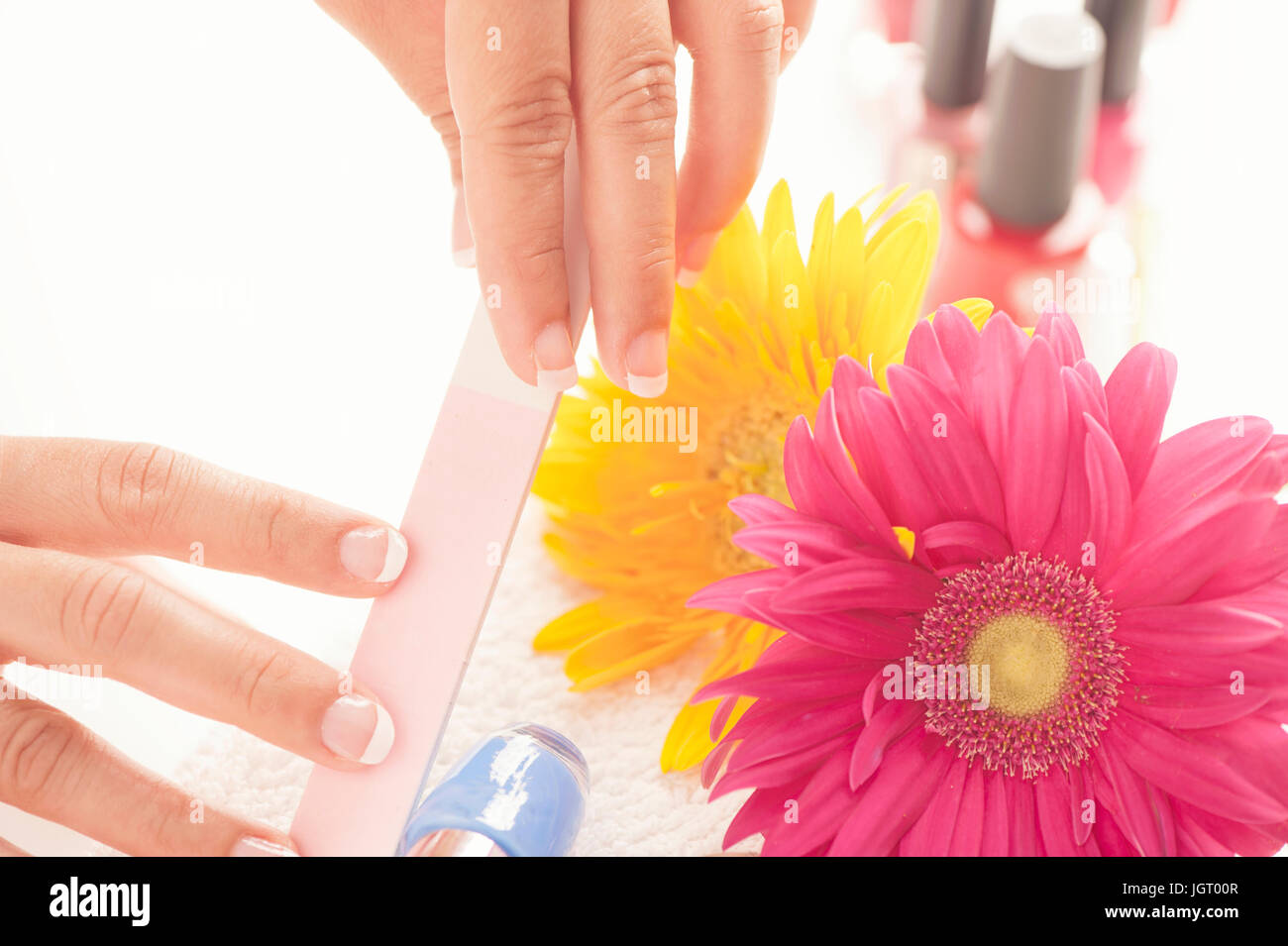 Well manicured nails hi-res stock photography and images - Alamy