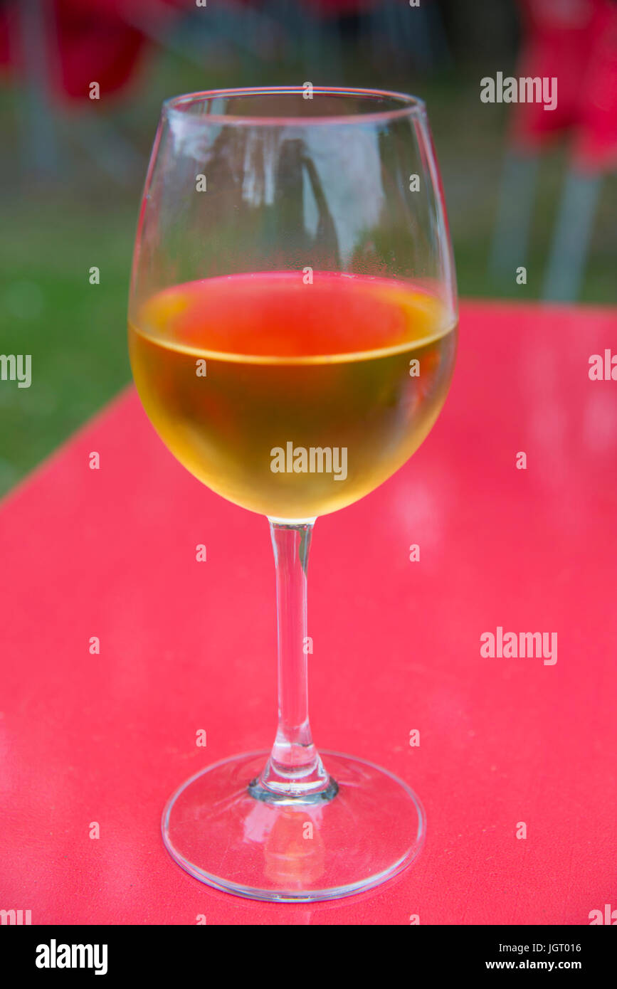 Glass of cider Stock Photo - Alamy