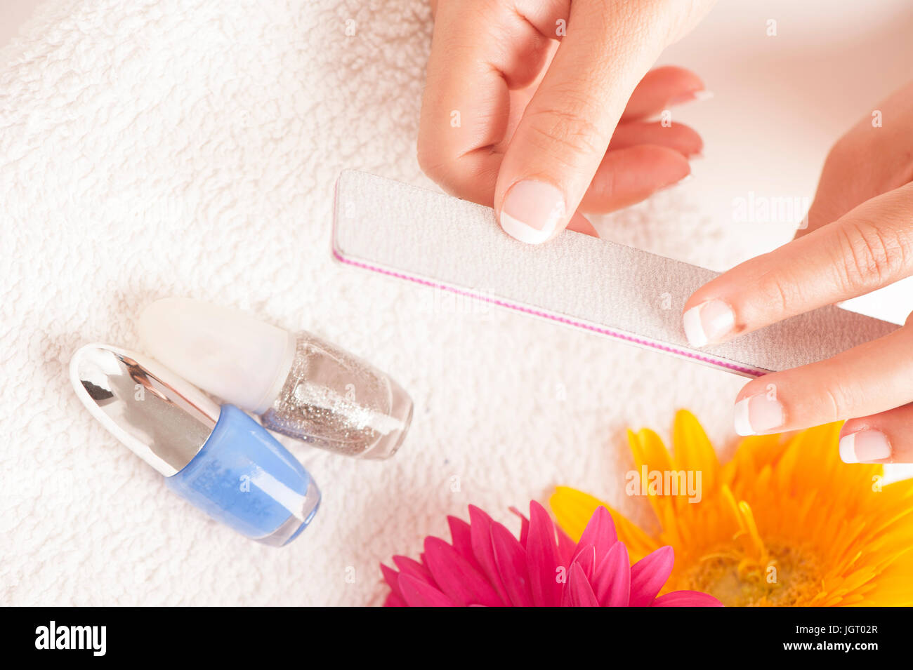 Well manicured nails hi-res stock photography and images - Alamy