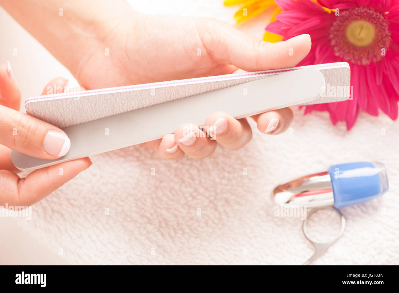 Well manicured nails hi-res stock photography and images - Alamy