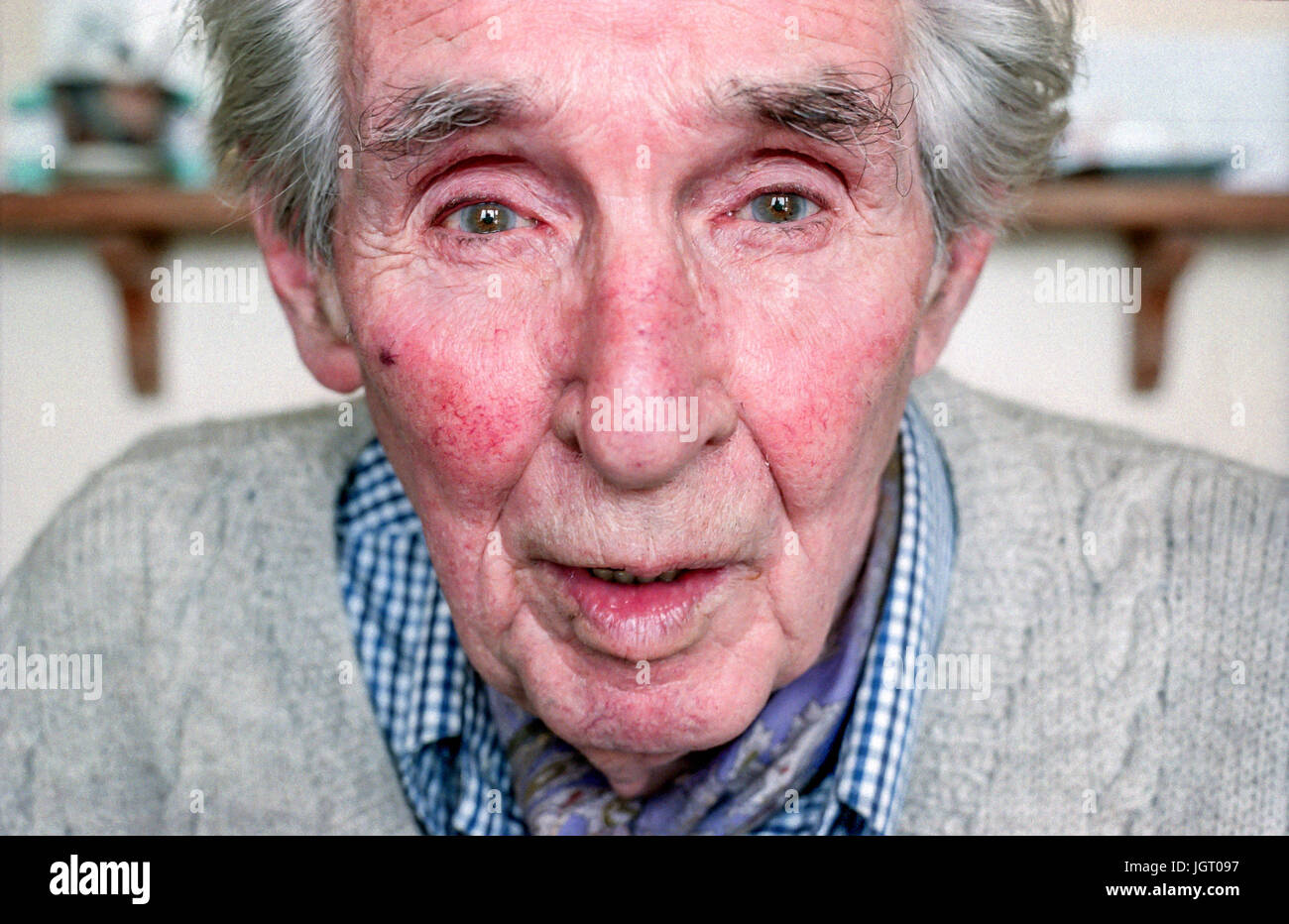 Ex-PoW in Stalag Luft 3, Frank Day, pictured at home in Bosham Hoe ...