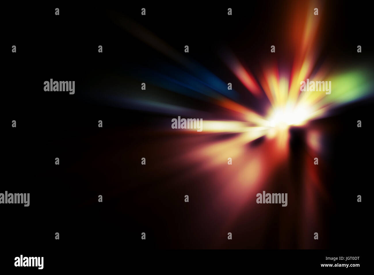 Blurry Illumination and night lights, car traffic motion blur the speed ...