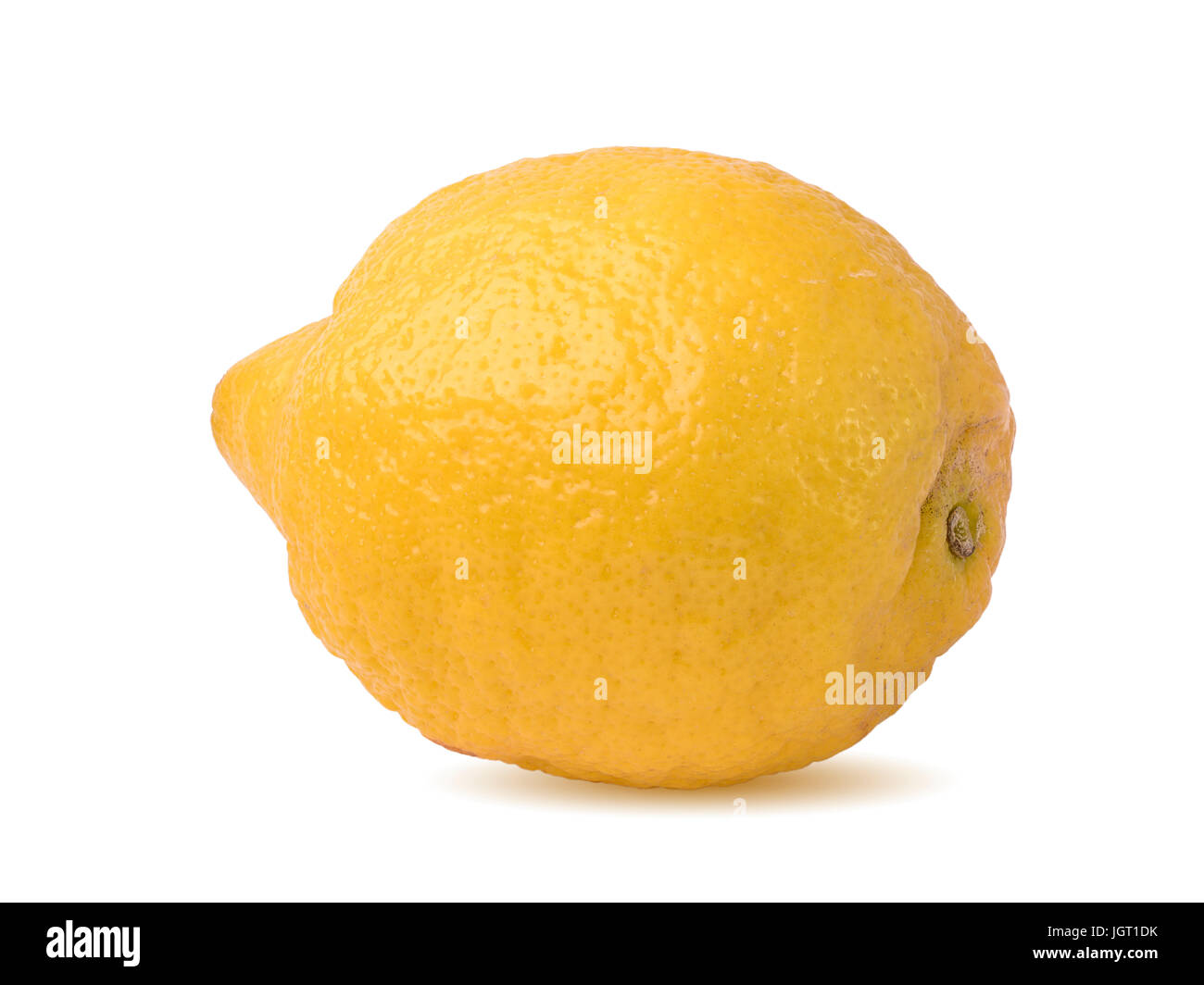whole ripe yellow lemon fruit isolated on white Stock Photo - Alamy