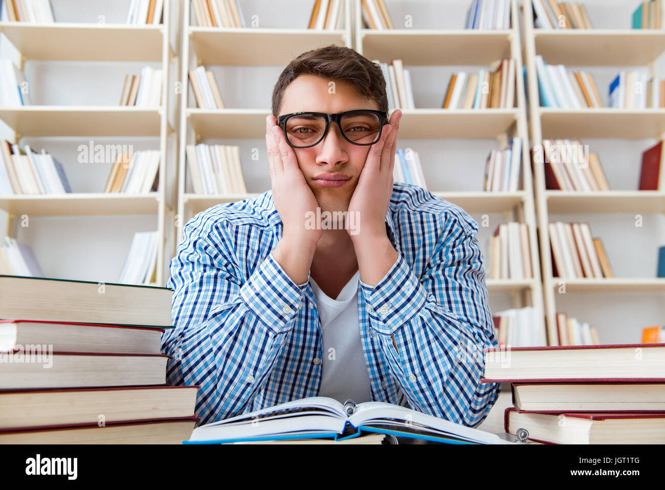 Confused student reader hi-res stock photography and images - Alamy