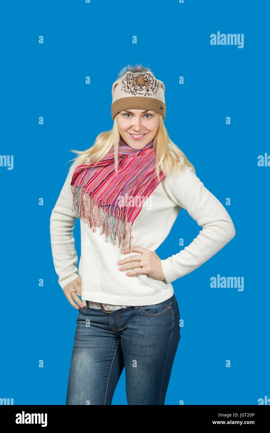Portrait of a beautiful blonde Slavic girl posing Stock Photo - Alamy