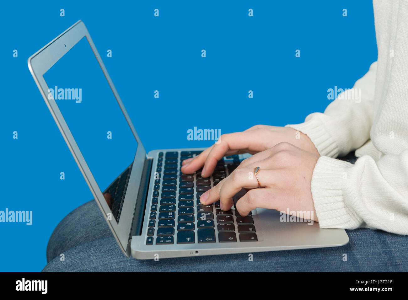 Closeup man hand typing hi-res stock photography and images - Alamy