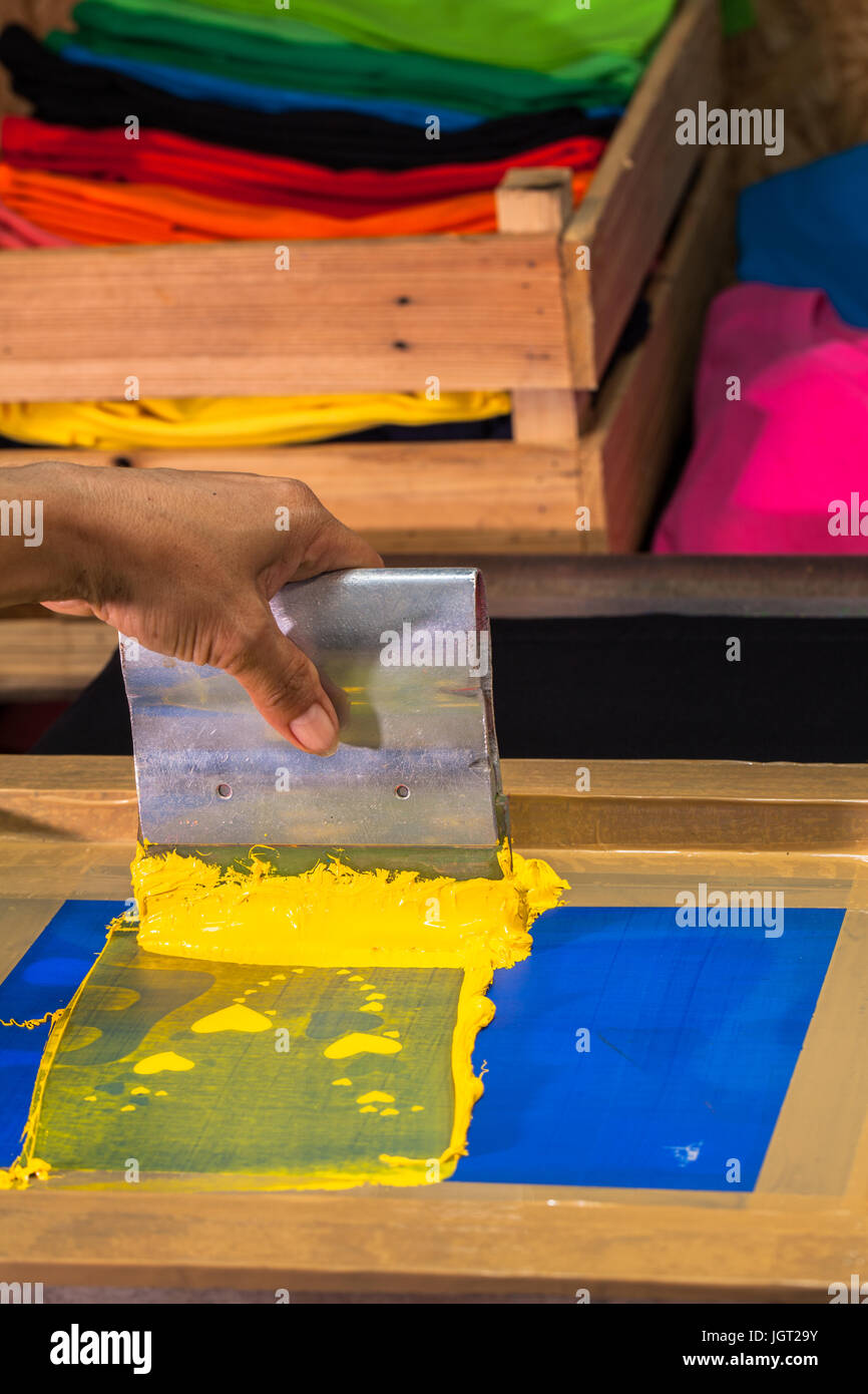 Silk screen printing plate hi-res stock photography and images - Alamy