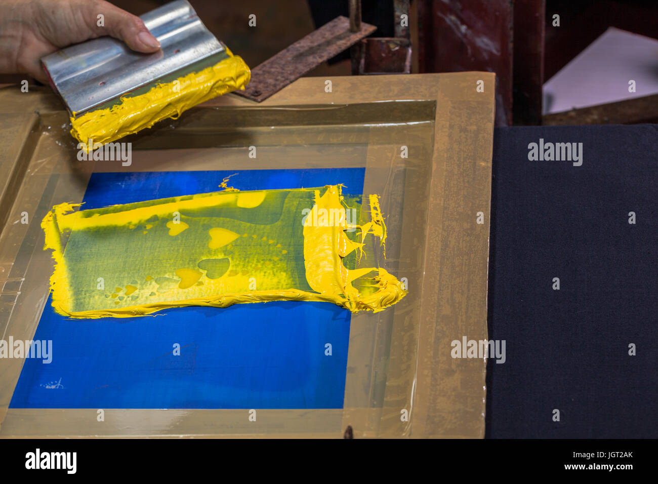 Silk screen printing plate hi-res stock photography and images - Alamy