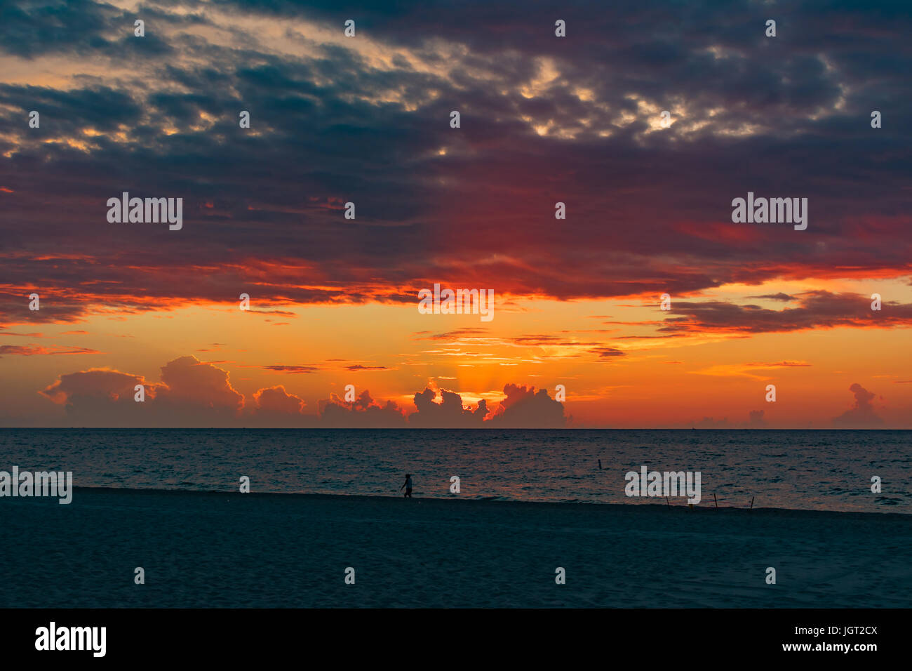 Colorful summer sunrise in South Florida Stock Photo - Alamy