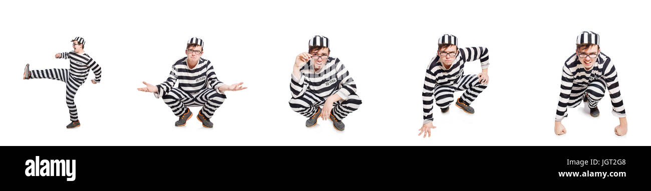 Funny prison inmate in concept Stock Photo - Alamy