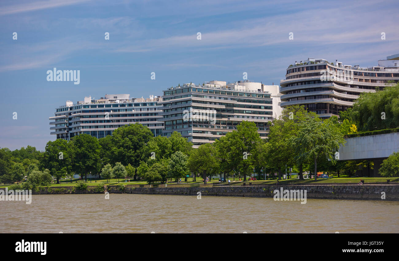 WASHINGTON, DC, USA - Watergate Complex, on the Potomac RIver Stock ...