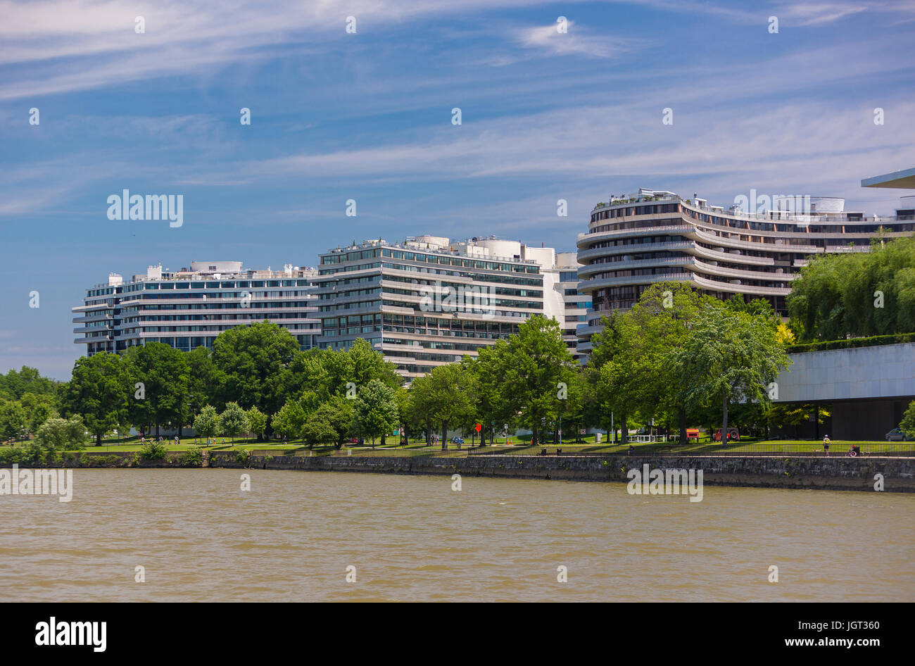 WASHINGTON, DC, USA - Watergate Complex, on the Potomac RIver Stock ...