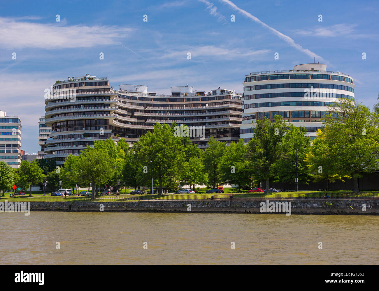 WASHINGTON, DC, USA - Watergate Complex, on the Potomac RIver Stock ...