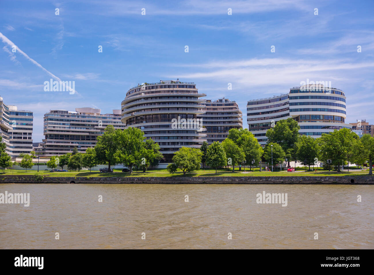 WASHINGTON, DC, USA - Watergate Complex, on the Potomac RIver Stock ...