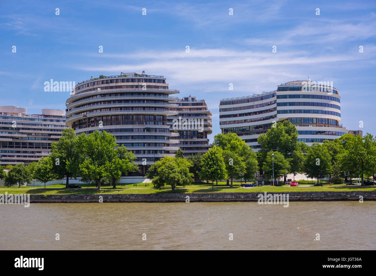 WASHINGTON, DC, USA - Watergate Complex, on the Potomac RIver Stock ...