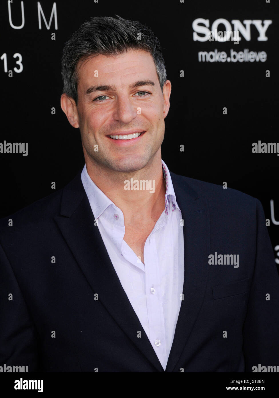 Jeff Schroeder arrives Los Angeles Premiere 'Elysium' Regency Village ...