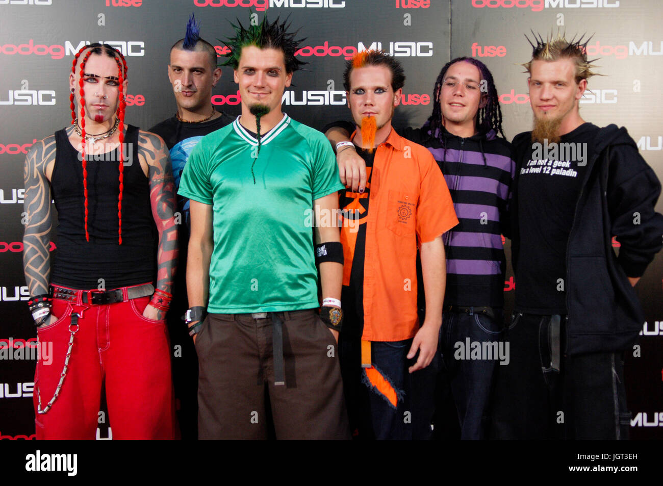 Musicians Twin Method red carpet Bodog Battle Bands finale House Blues ...