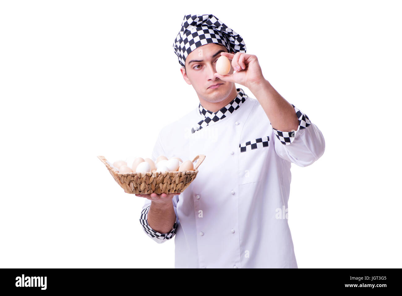 Handsome chef presenting meal hi-res stock photography and images - Alamy
