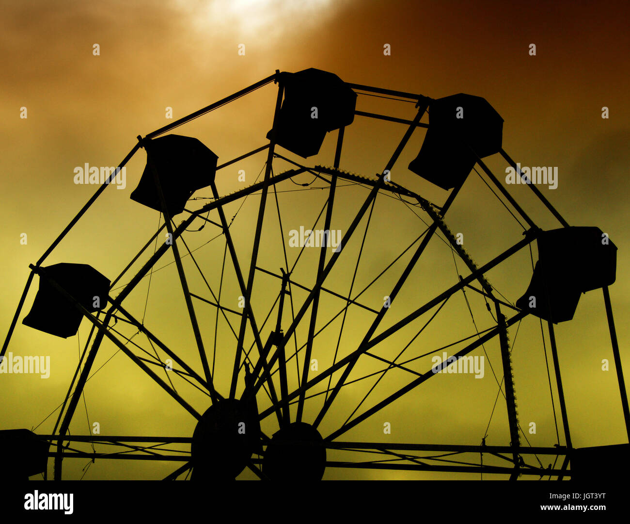 Amusement park rides Stock Photo - Alamy