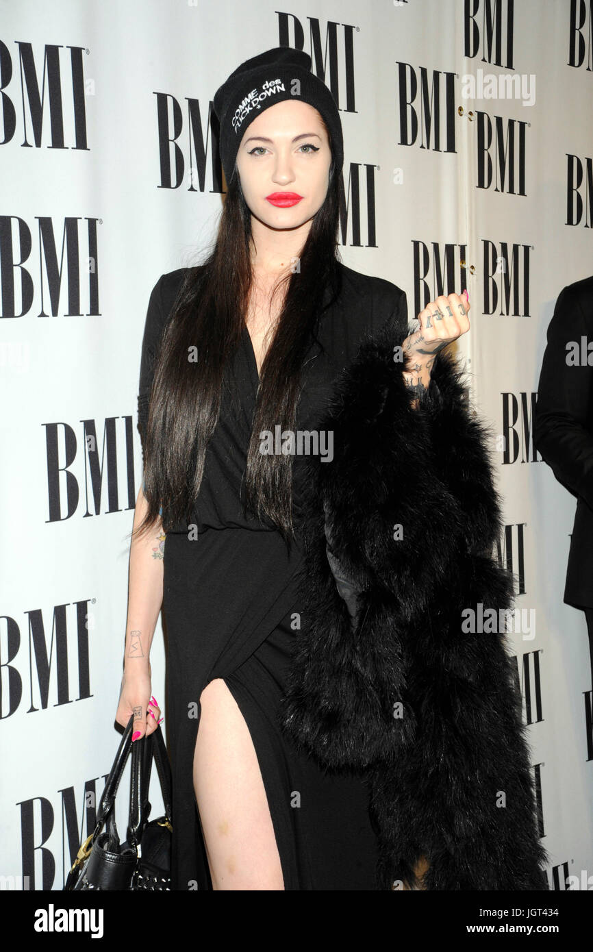 Alaina Beaton aka Porcelain Black arrives 60th annual BMI Pop Awards ...
