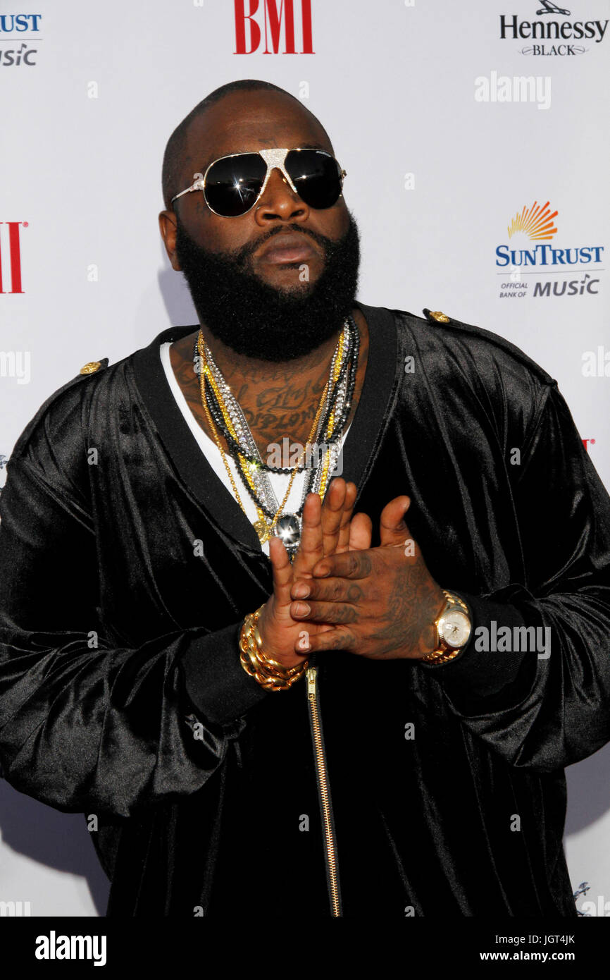 Rapper Rick Ross arrives 2010 BMI Urban Music Awards Pantages Theatre ...
