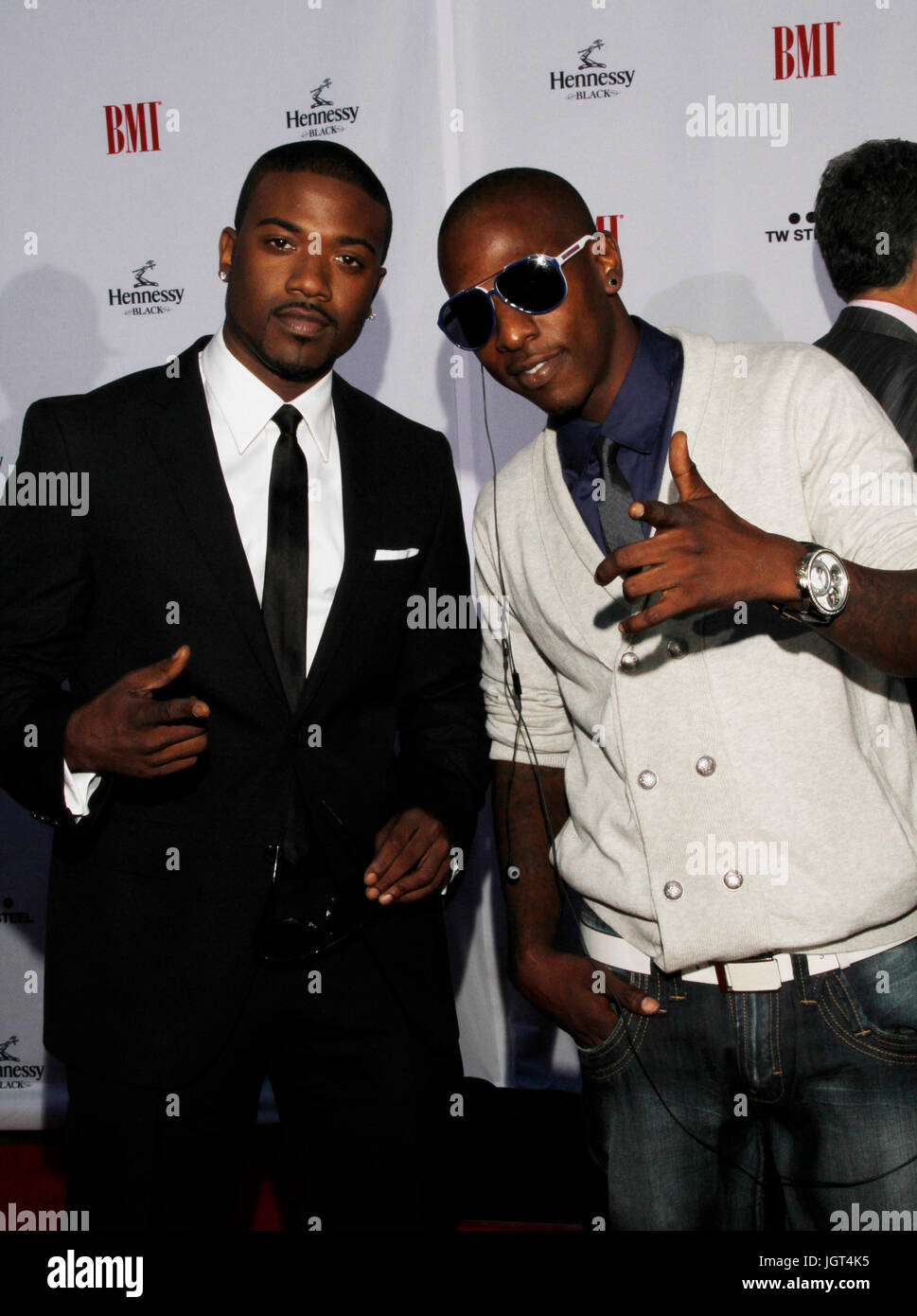 (L-R) Singer/Actor Ray J and Rapper Shorty Mack arrive 2010 BMI Urban ...