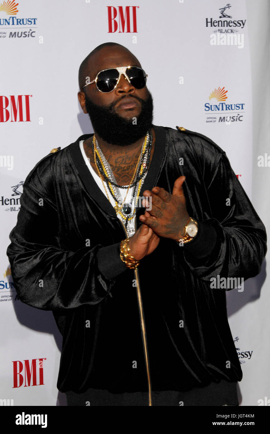 Rapper Rick Ross arrives 2010 BMI Urban Music Awards Pantages Theatre ...