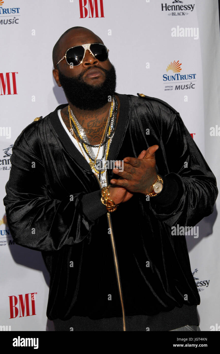 Rapper Rick Ross arrives 2010 BMI Urban Music Awards Pantages Theatre ...
