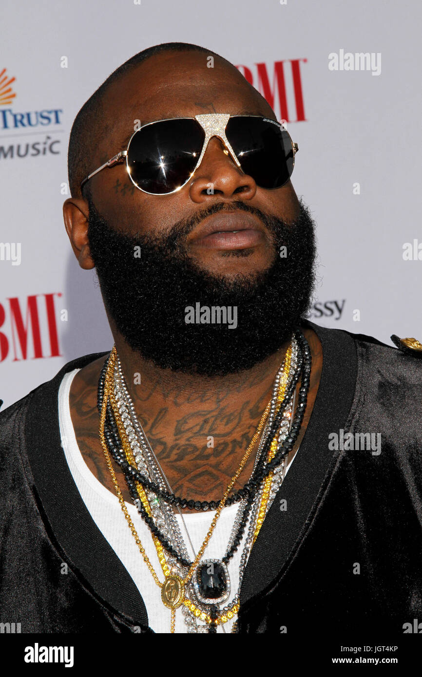 Rapper Rick Ross arrives 2010 BMI Urban Music Awards Pantages Theatre ...
