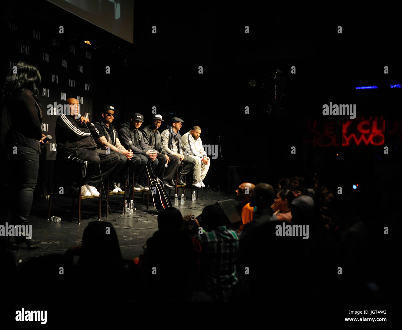 (L-R) Rev Run,Joel Madden,Benjamin (Benji) Madden,RZA,RedOne,DJ Khaled ...