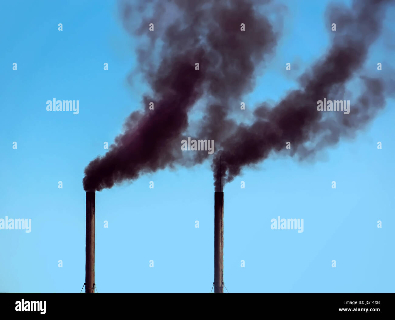 Blue sky pollution hi-res stock photography and images - Alamy