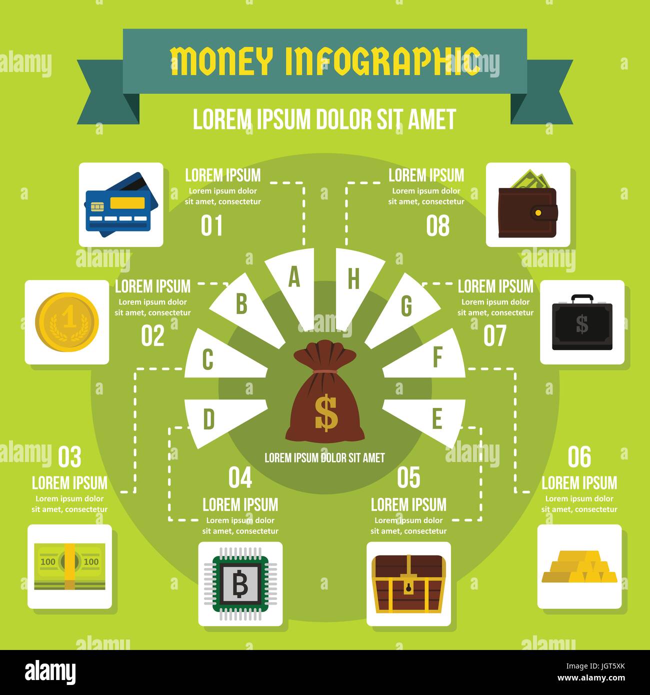 Money infographic concept, flat style Stock Vector Image & Art - Alamy