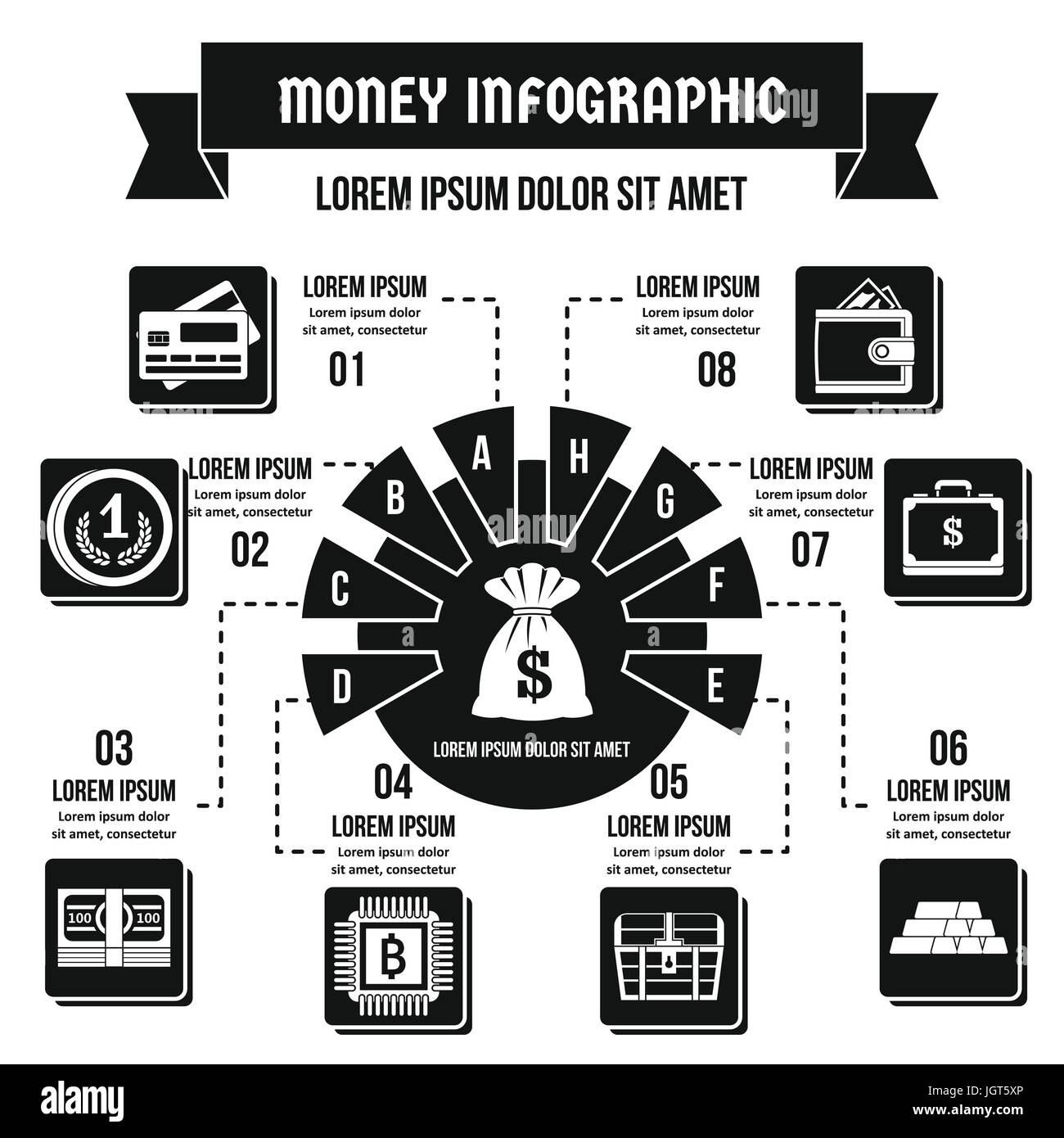 Money infographic concept, simple style Stock Vector Image & Art - Alamy
