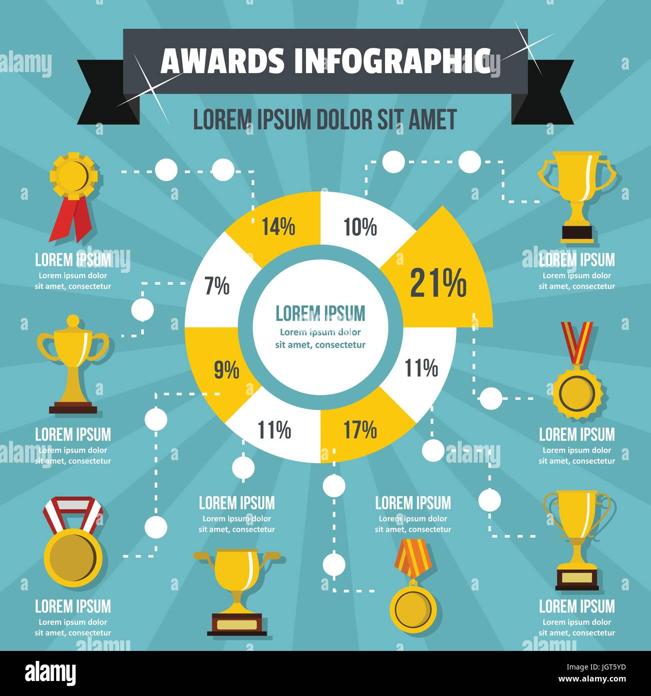 Awards infographic concept, flat style Stock Vector Image & Art - Alamy