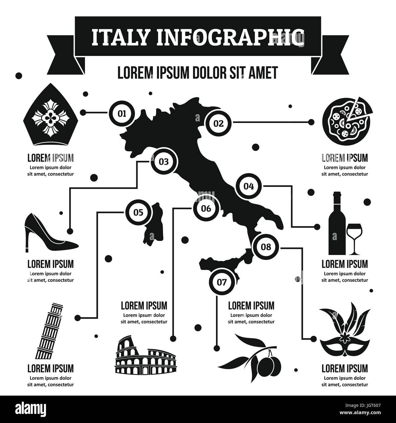 Italy infographic concept, simple style Stock Vector Image & Art - Alamy Italy infographic concept, simple style Stock Vector Image & Art - Alamy