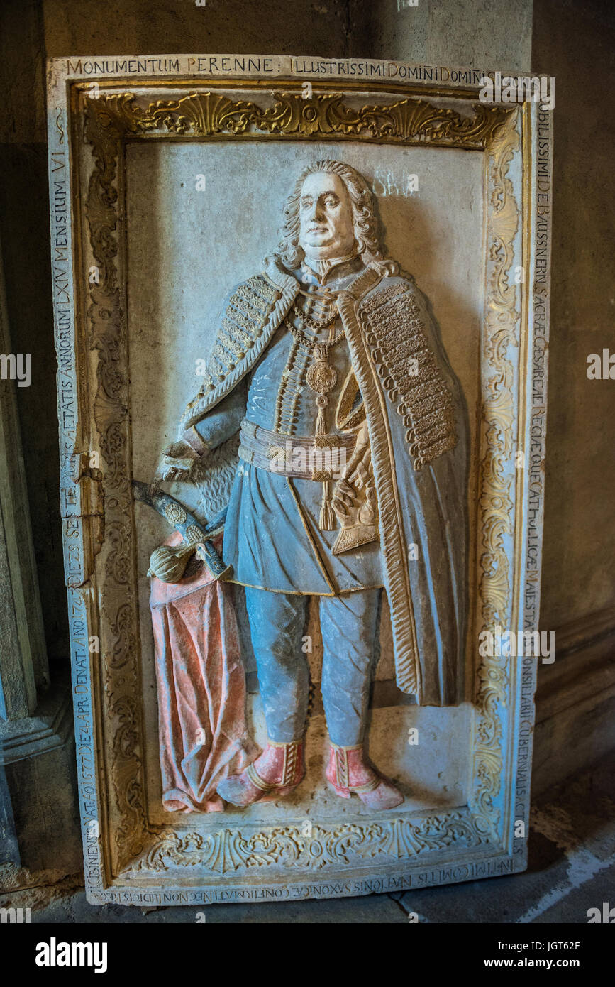 Funeral stone in gothic style Lutheran Cathedral of Saint Mary in ...